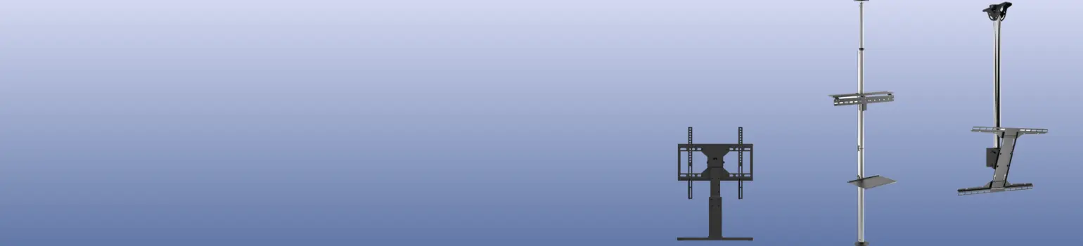 Fixations d'écrans pour plafond et table