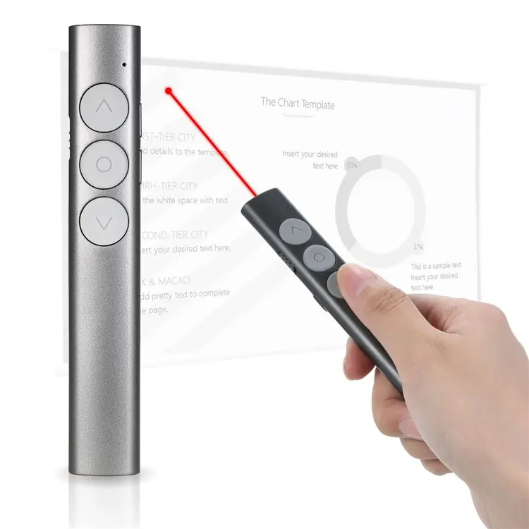 Pointeur laser sans fil 2.4Ghz - Stylo de présentation récepteur USB