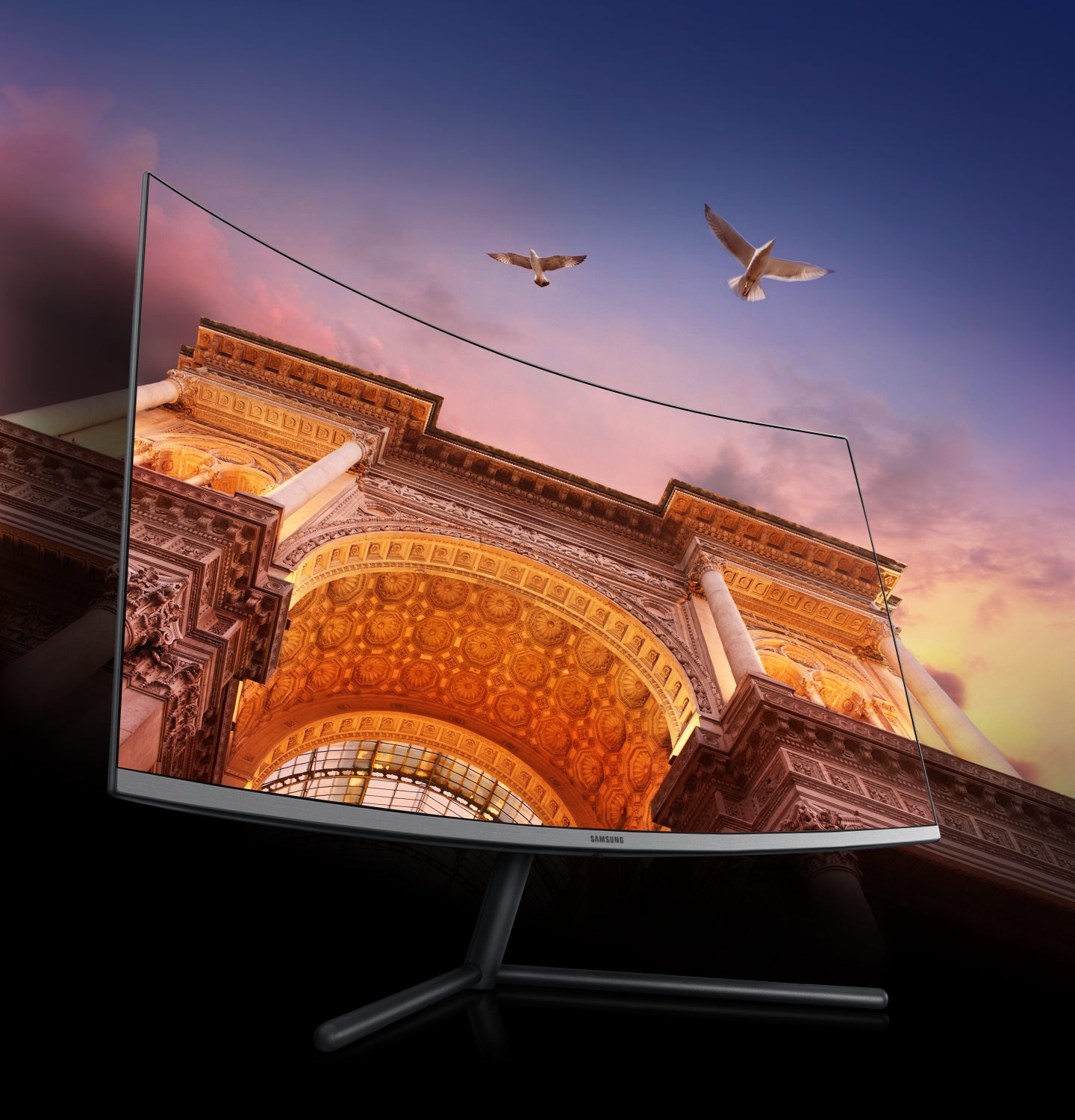 Ecran incurvé de 32 pouces U32R590 de Samsung